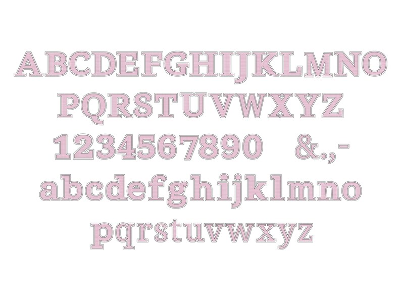 Golden Light Stitch Block Sheriff Font May Use With Script - Etsy