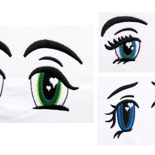 Pretty Eyes Big Set Machine Embroidery Designs and Single - Etsy