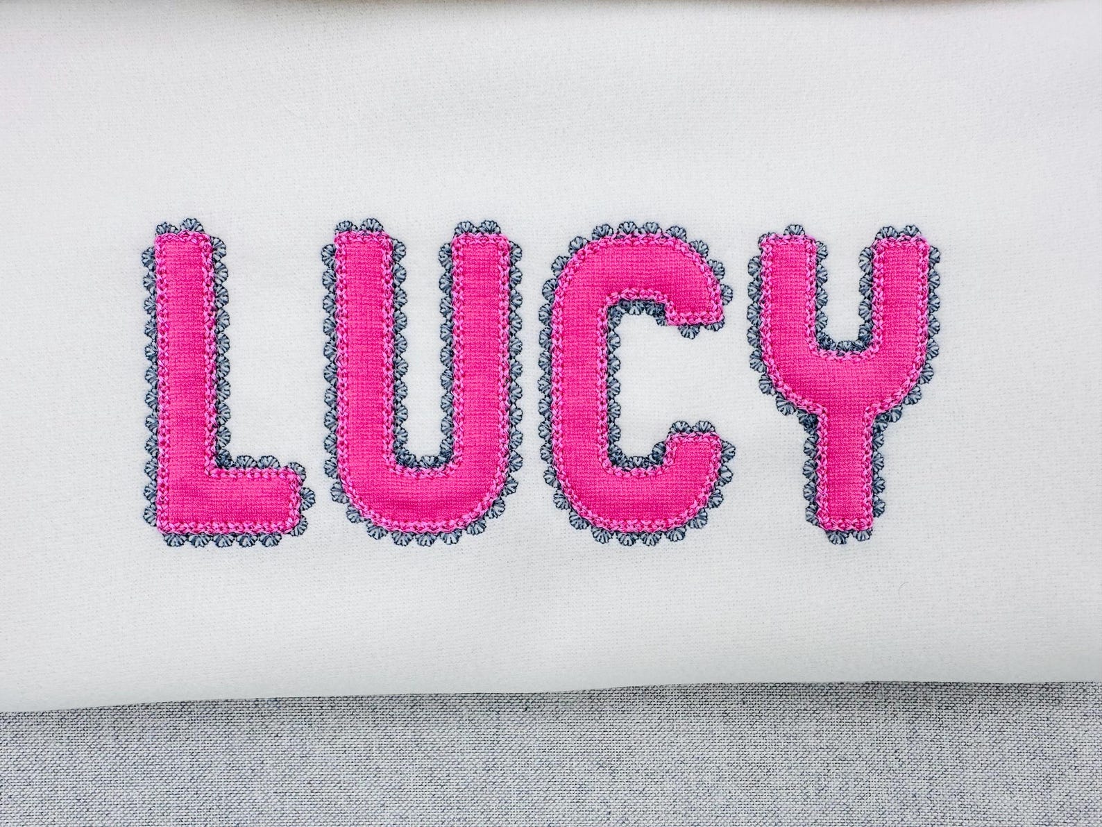 Lace Edge FONT Dream Applique Alphabet Monogram Vintage Retro Style ...