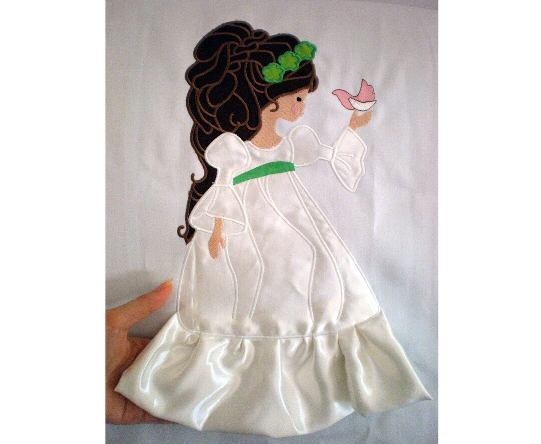 Lovely Doll - Machine Embroidery Designs Fill Stitch and Applique ...