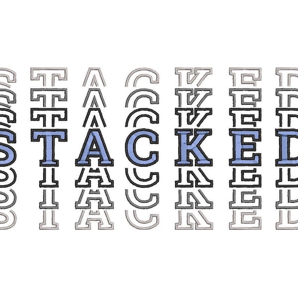 Stacked Font - Etsy