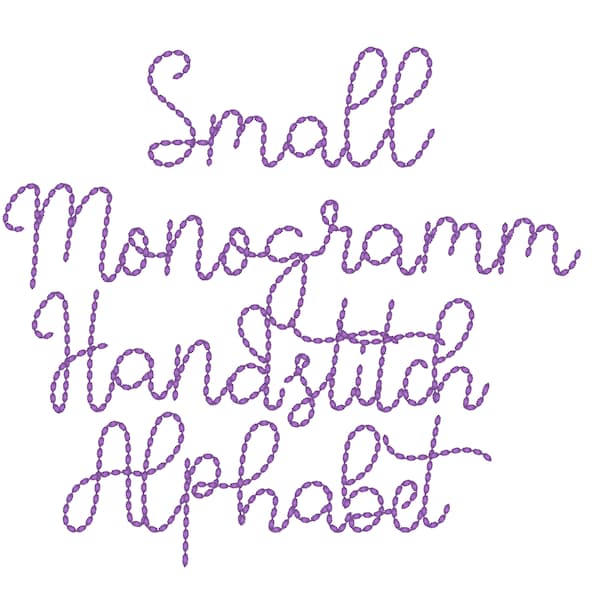 Hand Stitch Script Bx Font - Etsy