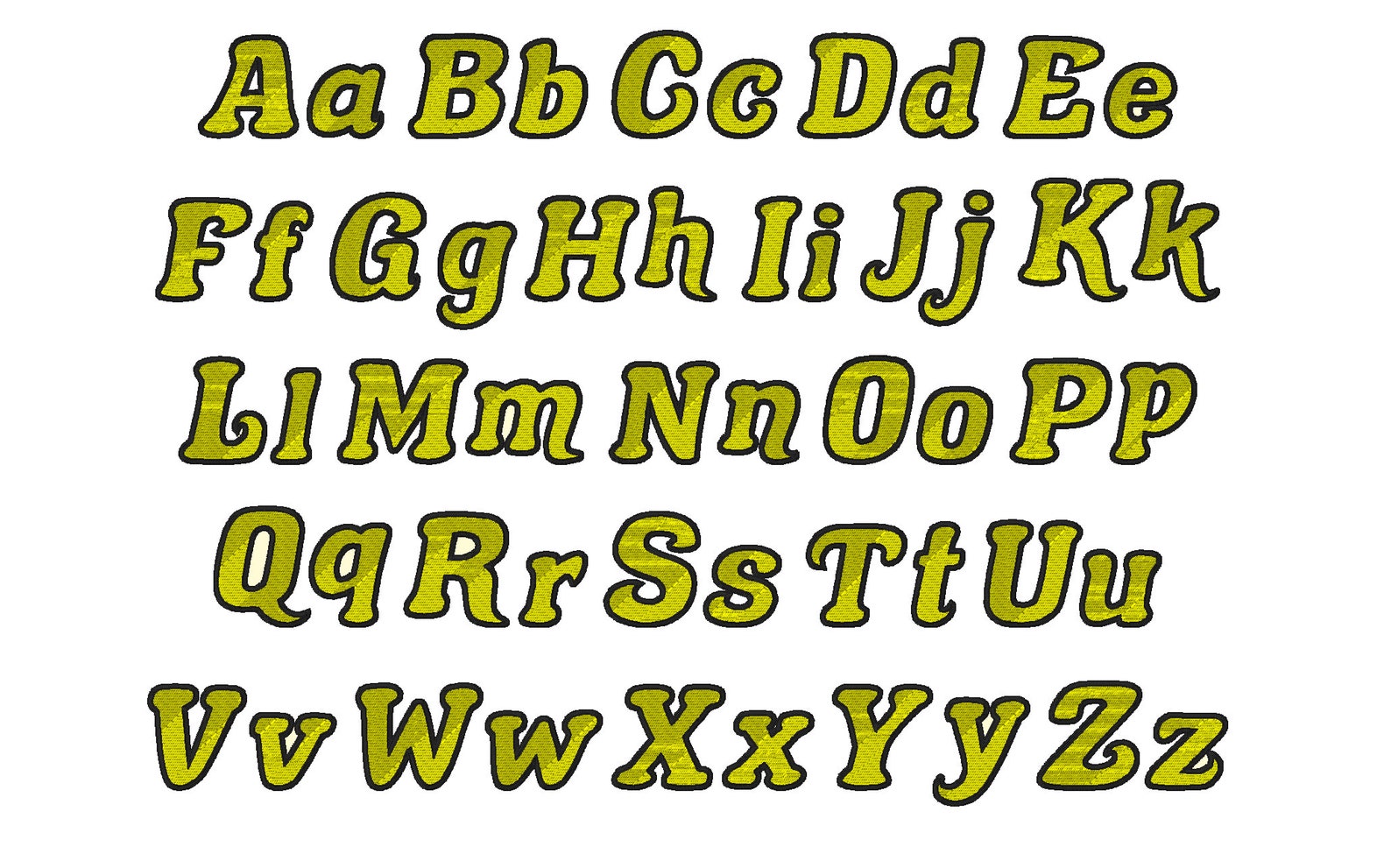 Bold Cursive Monogram Fill Stitch Font Machine Embroidery Designs Font ...