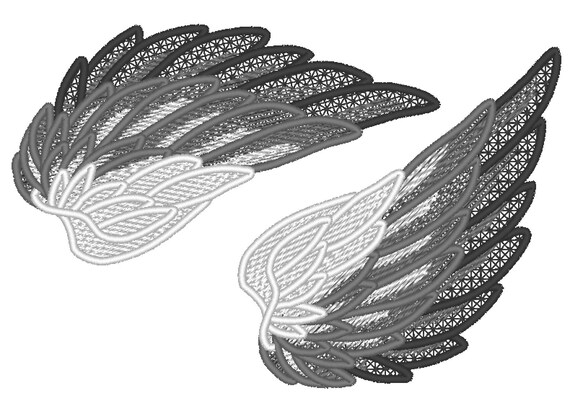Fairy Wings Embroidery Design Advanced Embroidery Designs FSL