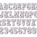 Spiderweb Shadow Font Embroidery Spider's Web Alphabet Halloween Cobweb ...