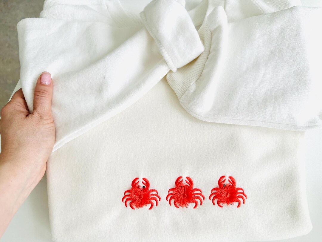 Cute Mini Fluffy Crab Fringed Fur Chenille Summer Beach Sea Animal ...