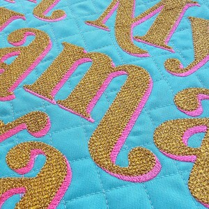 Vintage Glitter Font HTV Glitter Vinyl Monogram Sparkling Retro ...