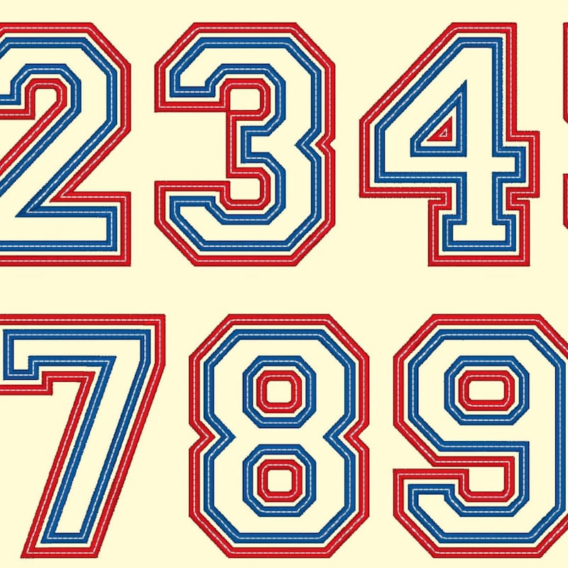 Embroidery Numbers - Etsy