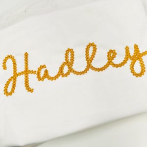 Extra Bold Chain Stitch Handwritten Script FONT Machine Embroidery ...