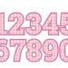 Wide Satin Stitch Numbers, Machine Embroidery Applique Designs 2, 3, 4 ...