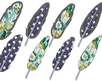 Bohemian Feather Embroidery Design / Embroidery Machine / Boho - Etsy