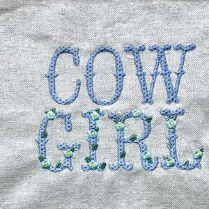 Fishtail Floral Font and Basic Font SET of 2 Alphabet Waffle Stitch ...