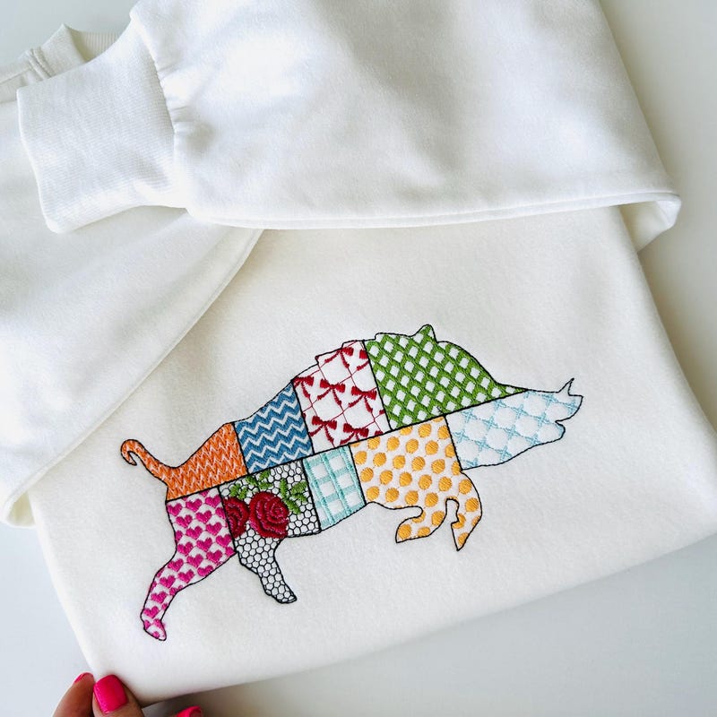 Razorback Embroidery Design - Etsy