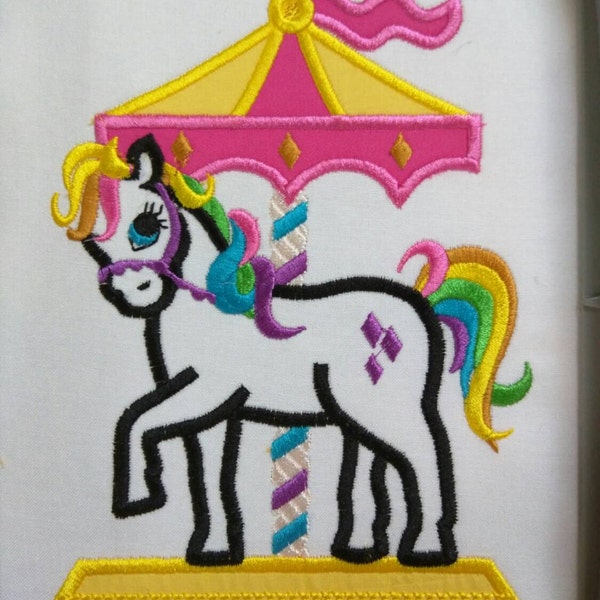 Carousel Horse Applique - Etsy