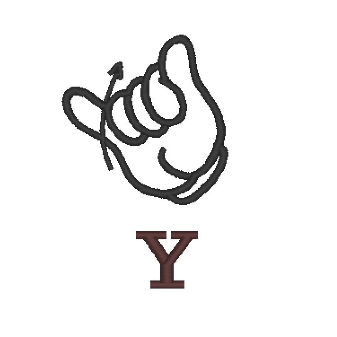 Sign Language FONT Hand Sign Alphabet Letters and Numbers - Etsy