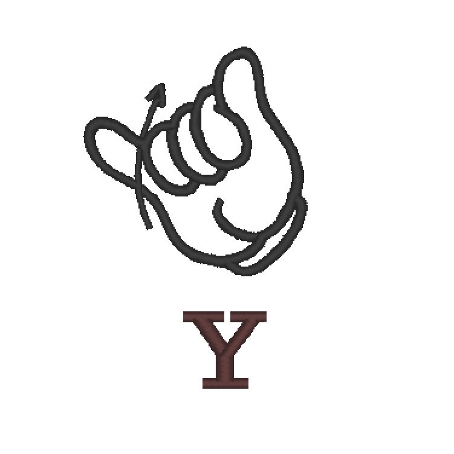 Sign Language FONT Hand Sign Alphabet Letters and Numbers - Etsy