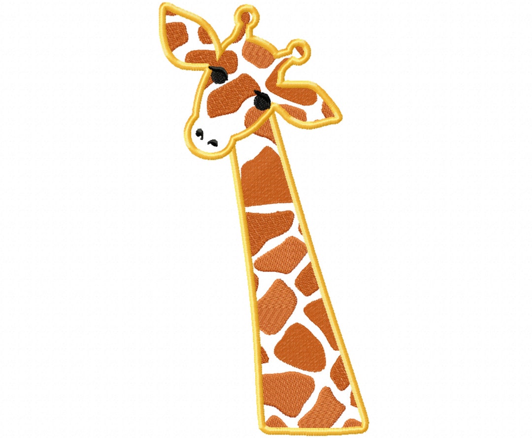 Giraffe Head Little Giraffe Cure Eyes Embroidery Applique Designs ...