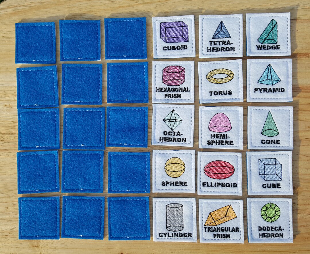 Clever Geometric Shapes Mathematics Memory Game in the Hoop ITH Machine ...
