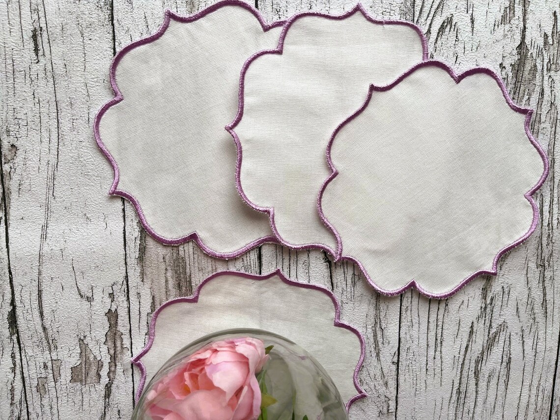 Summer Shape Doily Napkin Coaster in Assorted Sizes From 4 up - Etsy