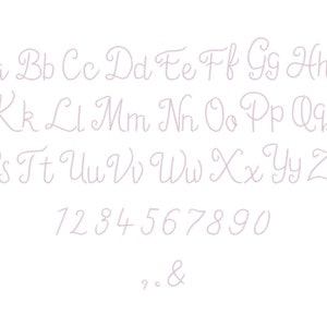 Quick Light Stitch Handwritten Chain FONT Machine Embroidery Designs ...