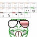 T-rex Dinosaur Face Aviator Glasses 4th of July Patriotic Independence ...