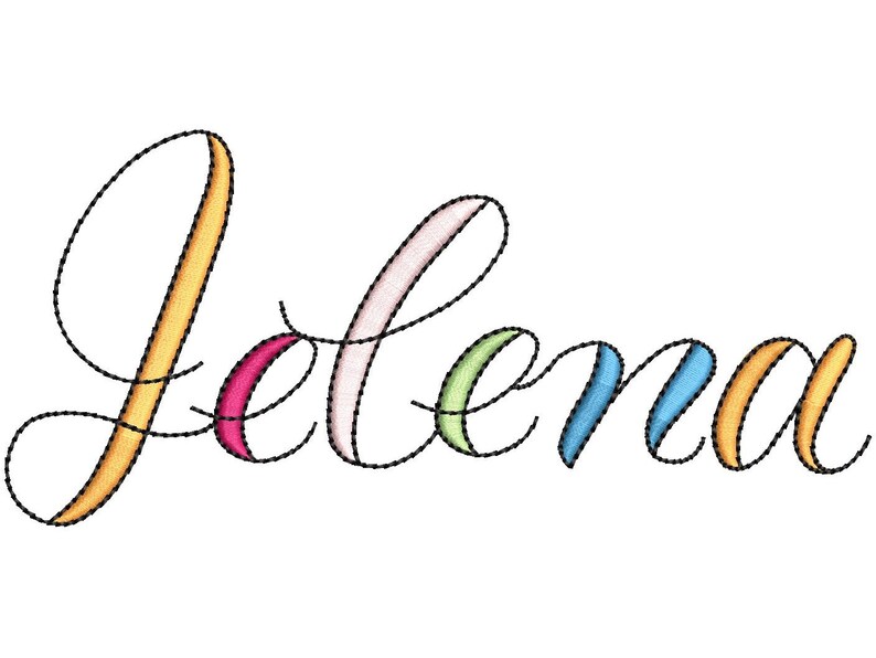 Quick Colorful Brush FONT Machine Embroidery Designs in Assorted Mini ...