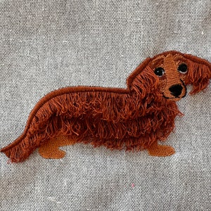 Dachshund Fringe Dog Fluffy Chenille Puppy Machine Embroidery Designs ...