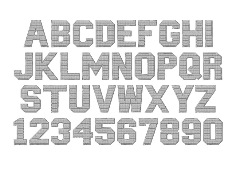 Fringed Fluffy Font Chenille Layers Athletic Sport School Team - Etsy