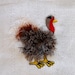 Fringed Fluffy Chenille Turkey Thanksgiving Thanks Fall - Etsy