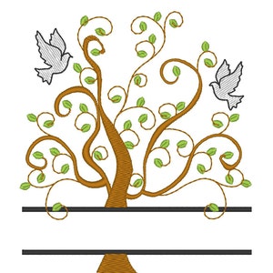 Family Tree and Mini Font - Machine Embroidery Designs - for Hoop 4x4 ...