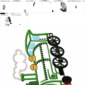 Real Steam Train - Machine Embroidery Applique Designs - Multiple Sizes ...