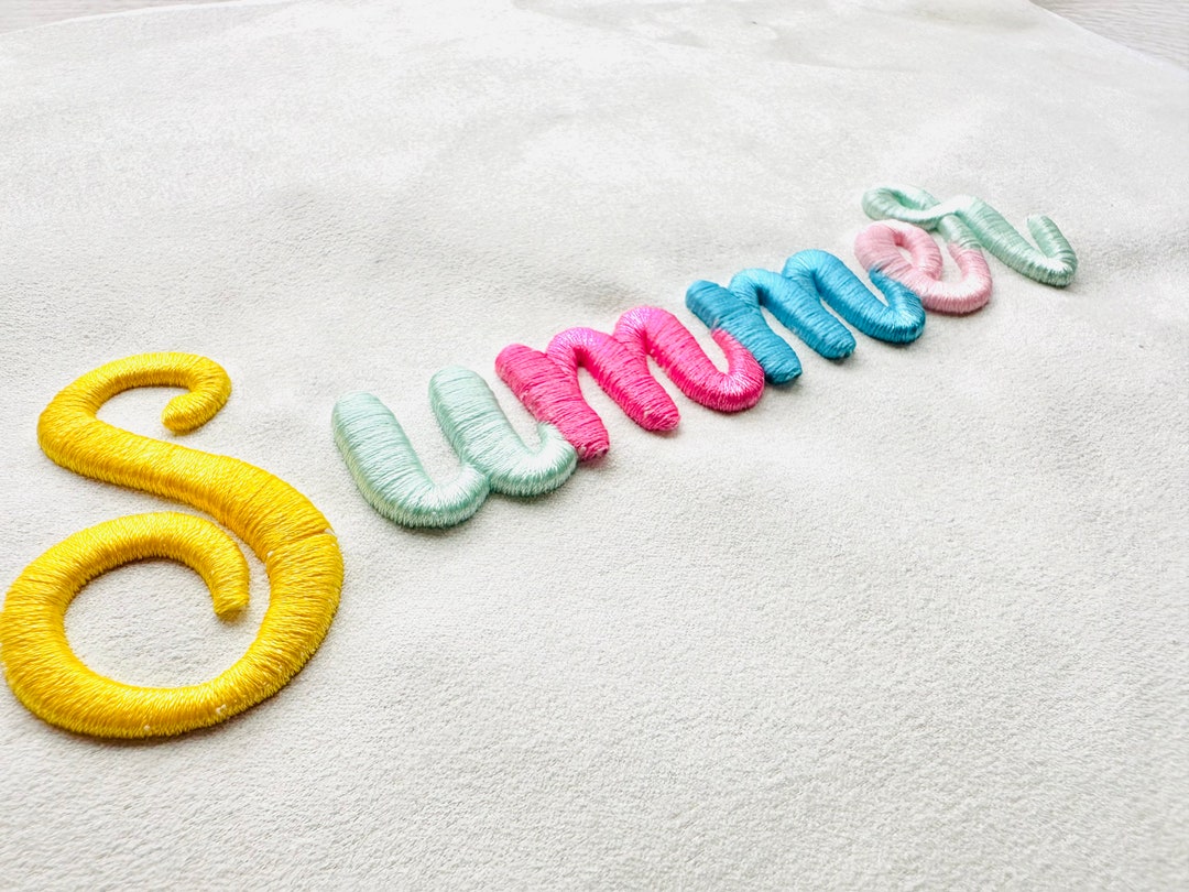 Pop Puff Embroidery Font Machine Embroidery Designs 3D Raised Puffy ...