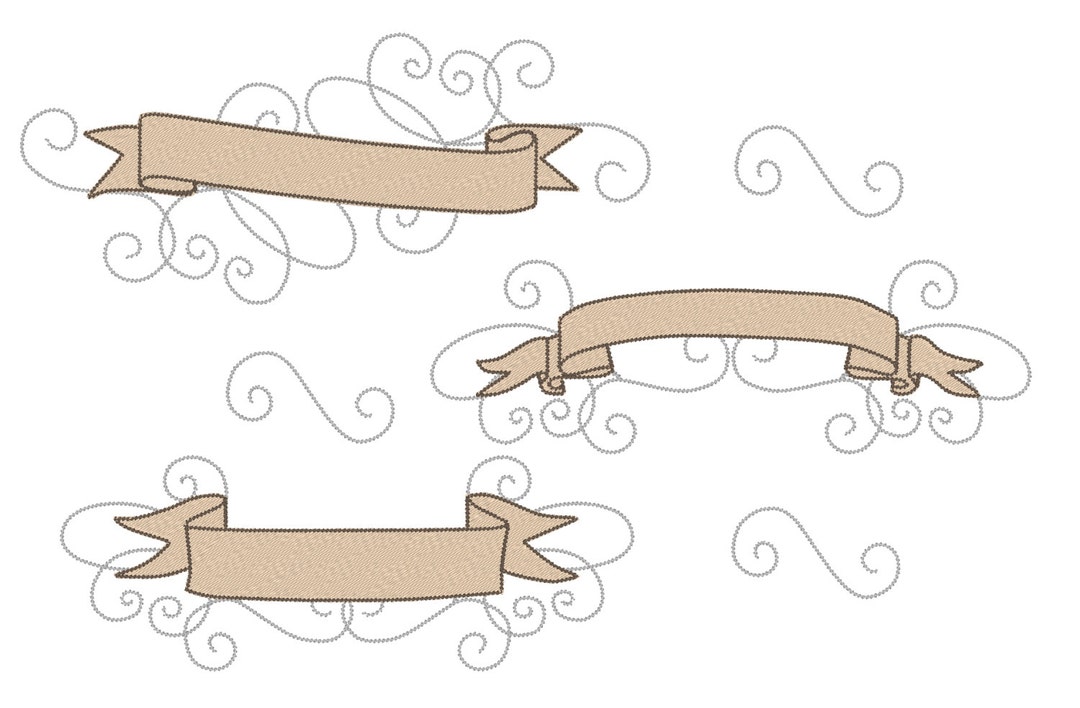 Banner Swirl for Birthday Name Tags Pillow Party Wedding Gift Idea ...