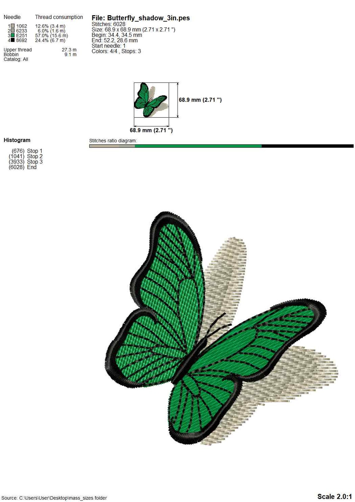 Realistic Small Mini Butterfly Dimensional 3D Shadow - Etsy