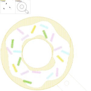 Donut Key Fob in the Hoop Machine Embroidery Designs ITH Project ...