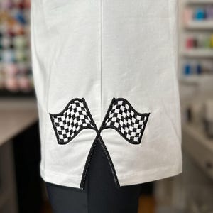 Racing Flags Split Seam Side Bow Car Bike Racing Sports Applique ...