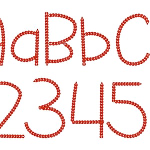 Bold Dense Chain Stitch FONT Machine Embroidery Designs in Alphabet ...