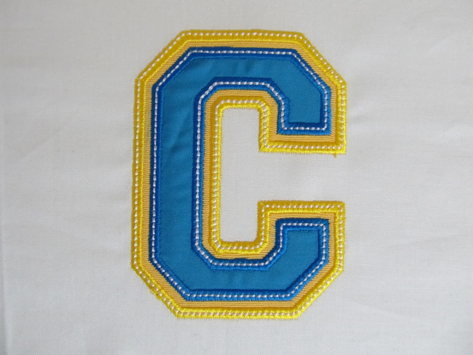 Two Layers Double Applique Athletic Sport High School Team Players FONT ...