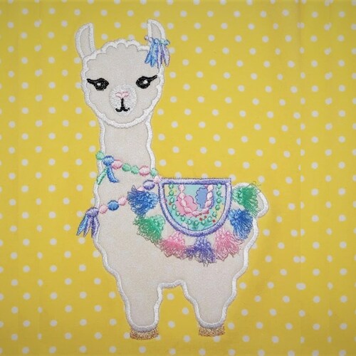 Llama Machine Embroidery Applique Design AN0347 - Etsy