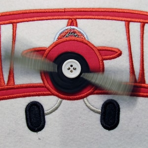 Airplane - "in the Hoop" Project - Machine Embroidery Applique Designs ...