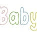 Big Baby Applique Font Machine Embroidery Designs Kids Outfit Monogram ...