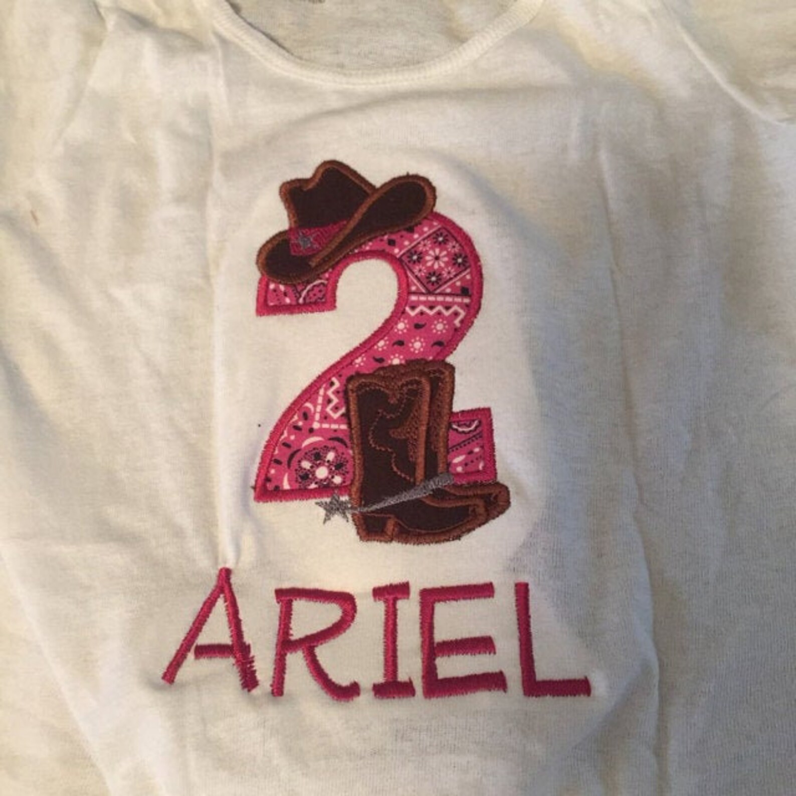 Simply Cowboy Birthday Numbers - Whole Set - Machine Embroidery ...