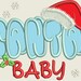 Christmas Santa Baby Cute Applique Machine Embroidery Design - Etsy