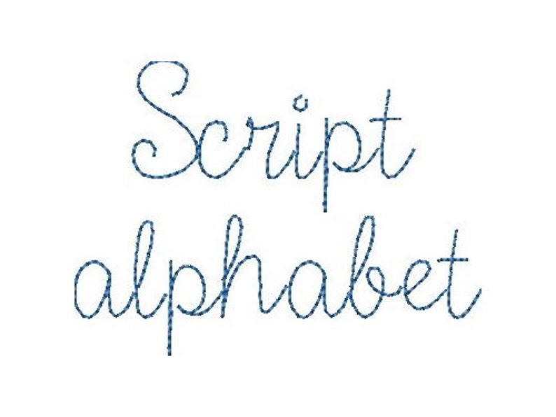 Handwriting Font Mini Micro Alphabet Letters Line Outline - Etsy