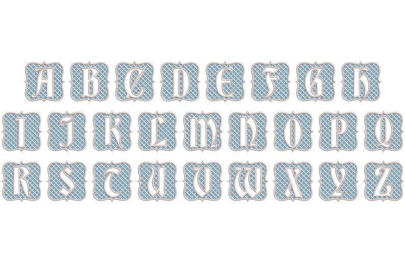 Embossed Terry Towel Monogram Letters A-Z and Gingham Buffalo Plaid ...