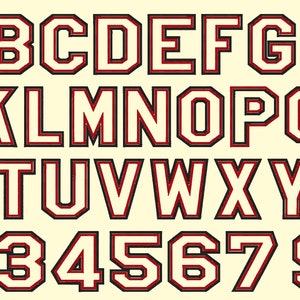 Varsity Collegiate Athletic Block Type Font Machine Embroidery Designs ...