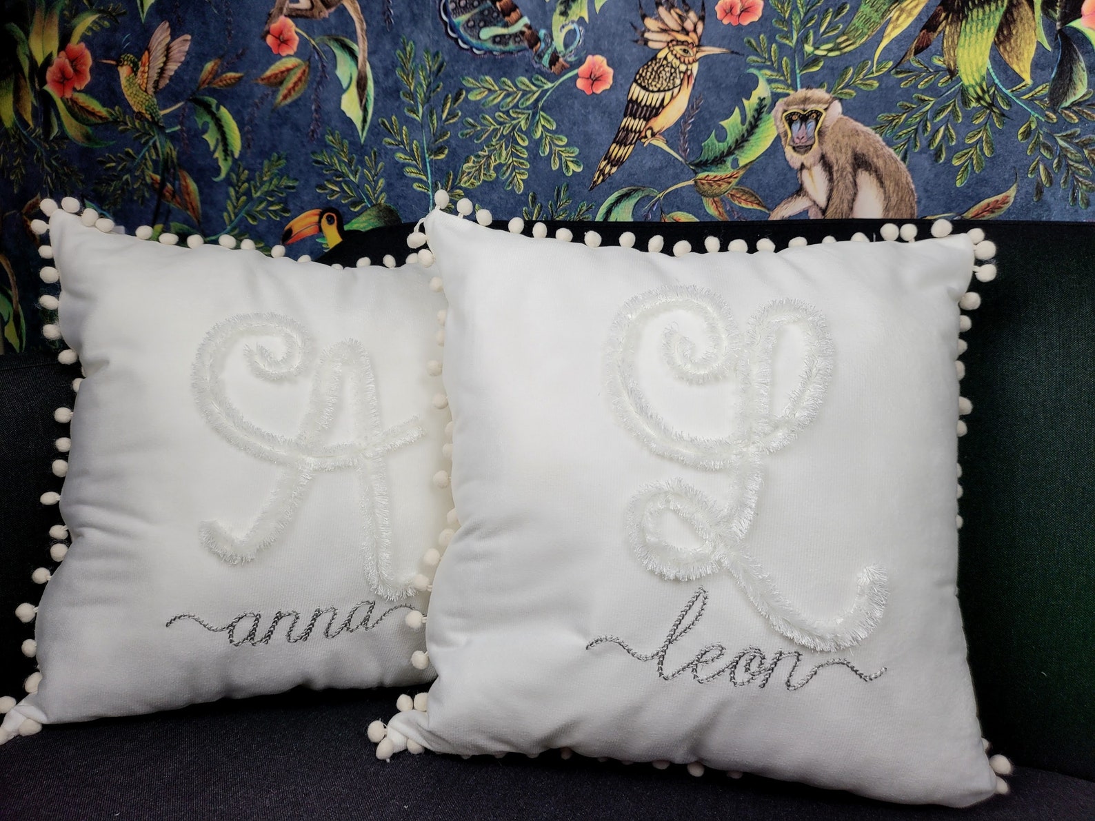 Big Fringe Extra Fluff! Fringed FONT Alphabet Letters Machine ...