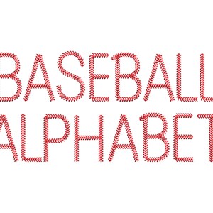 Baseball Stitch Block FONT College Collegiate Varsity Type Block Sport ...