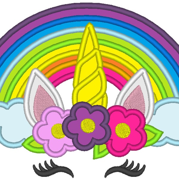 Unicorn Applique - Etsy