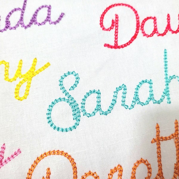Elsa Chain Stitch Font - Etsy